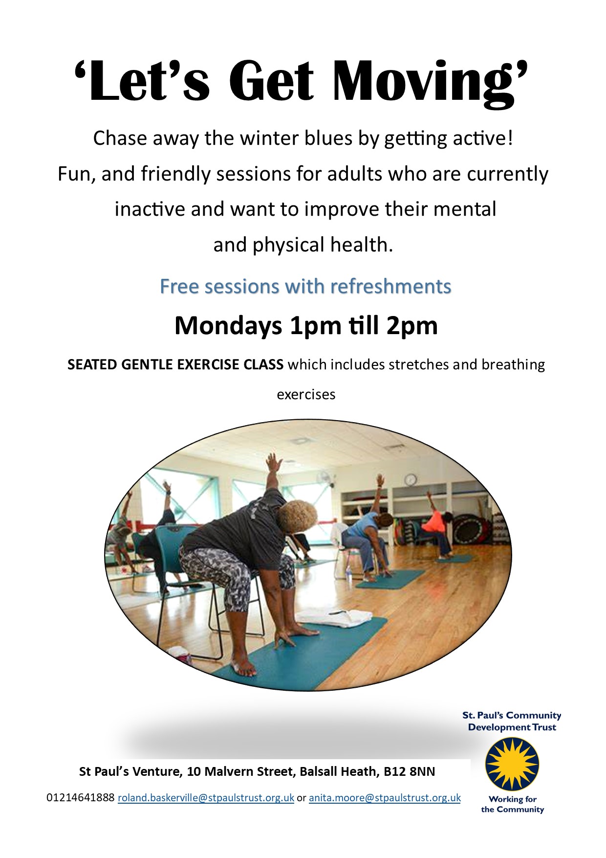 Exercise classes at St Pauls Trust – We've moved to ballsalheathan.org