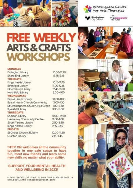 Free Art and Creative Craft Workshops at Balsall Heath Church Centre ...
